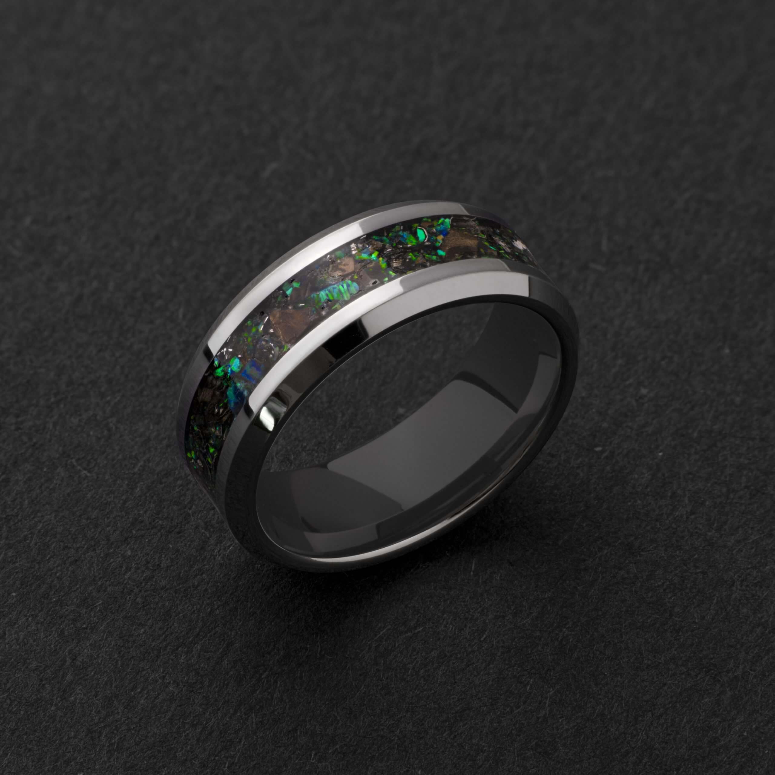 Ring with real T-Rex dinosaur bone| Space Age Rings