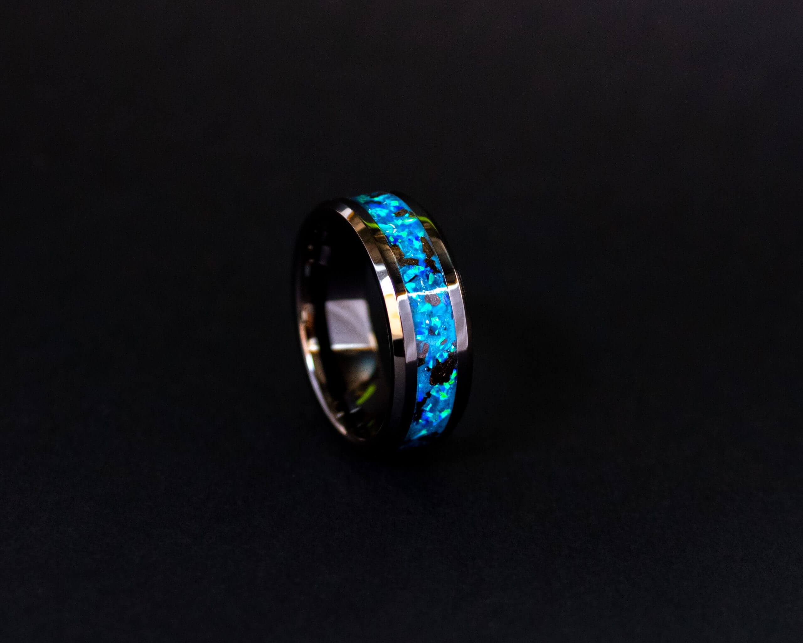 Megalodon Ocean Predator Glow Ring | Space Age Rings