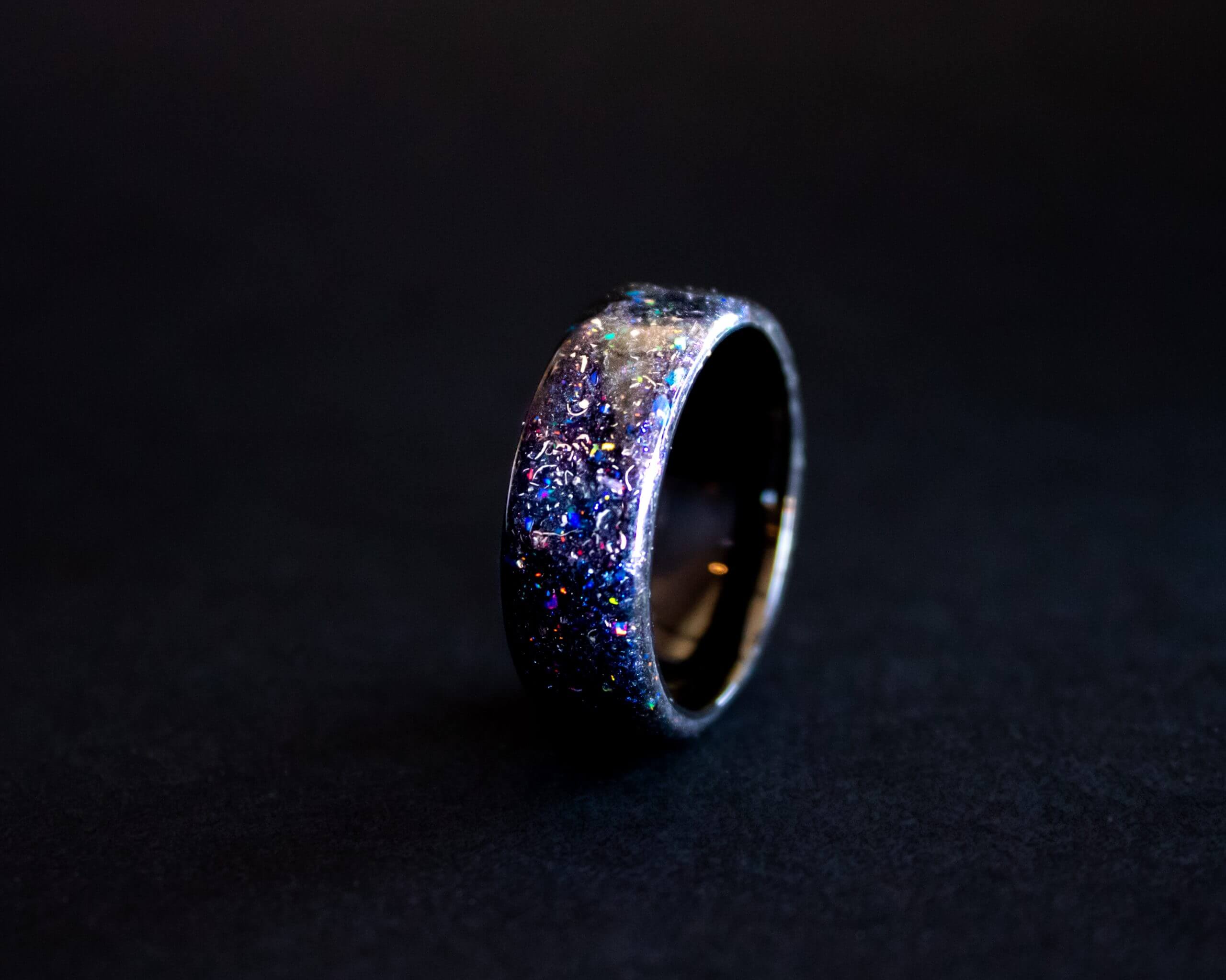 Galaxy Glow Ring Smooth Profile | Space Age Rings